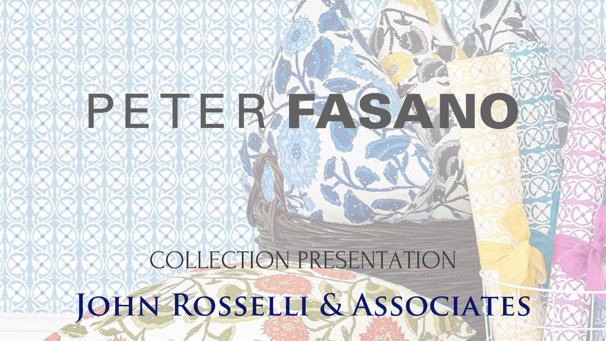 Watch Virtual Presentation | Peter Fasano - John Rosselli & Associates